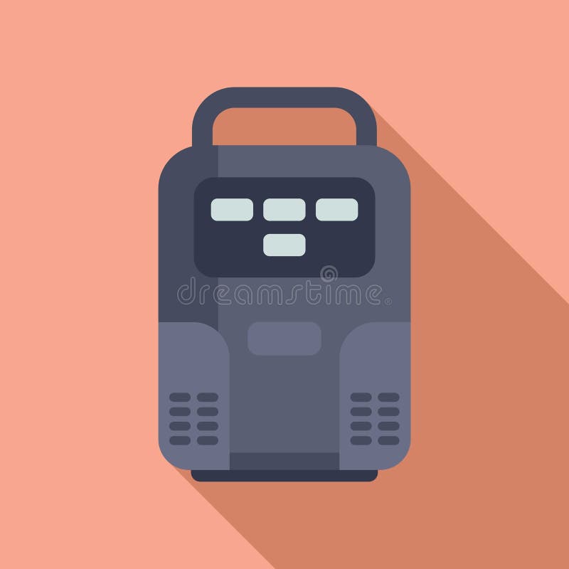 Device Center Flow Icon Flat Vector. Air Clinic Device Stock Vector ...