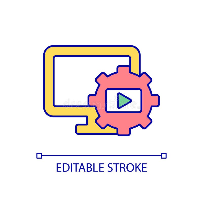 Device Configuration RGB Color Icon Stock Vector - Illustration of ...