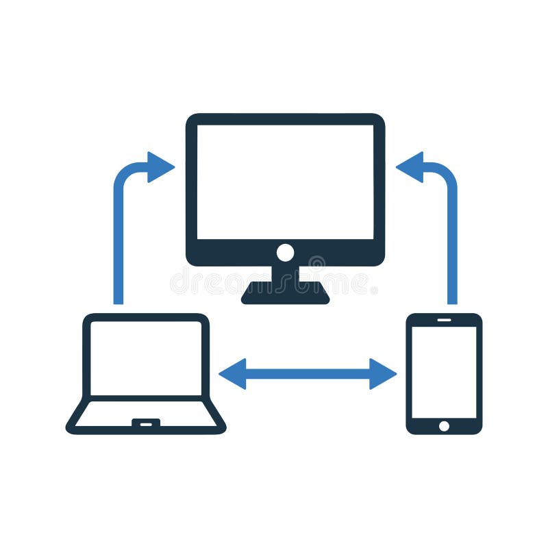 Device, Connect, Connection, Responsive Icon. Simple Vector Design ...