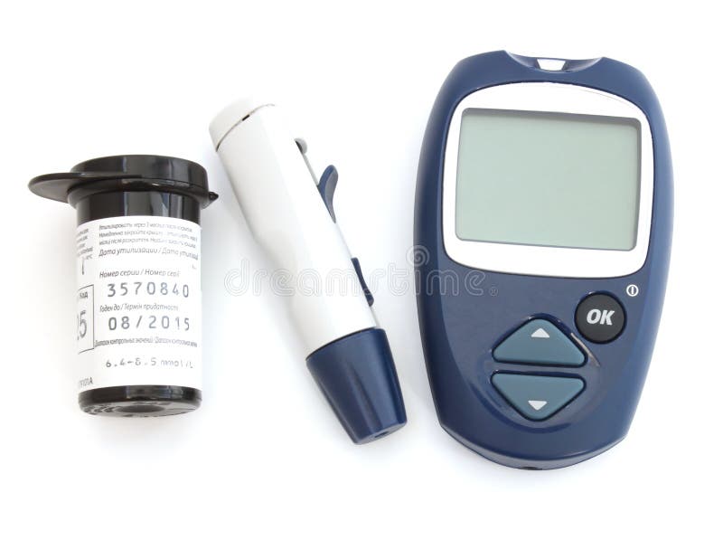 Device for the Control of Blood Glucose Level Stock Image - Image of ...
