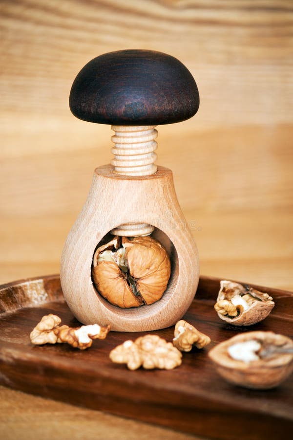 Device for Cracking Walnuts. Stock Image - Image of dried, food: 49349443