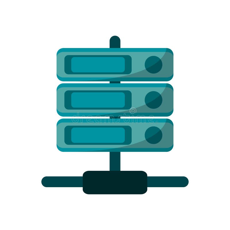 Device and Data Base Design Stock Vector - Illustration of support ...