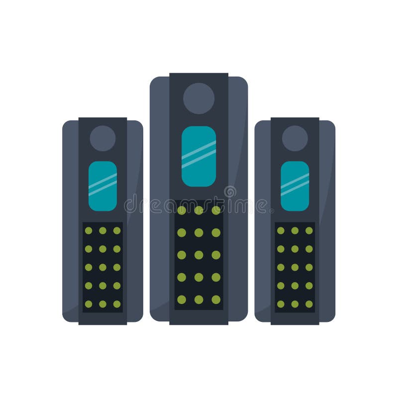 Device and Data Base Design Stock Vector - Illustration of technology ...