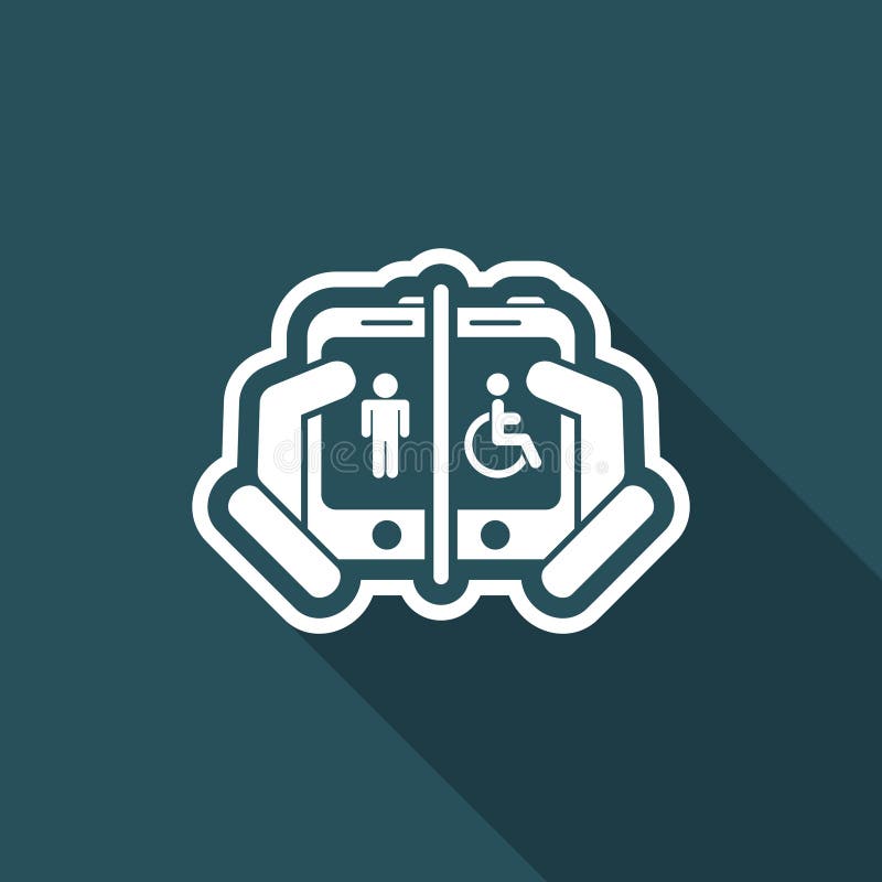 Device for disabled stock vector. Illustration of icon - 118519842