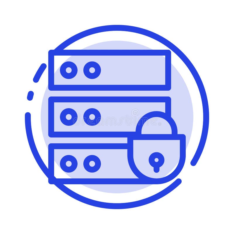 Device, Electronic, Internet Security, Key Blue Dotted Line Line Icon ...