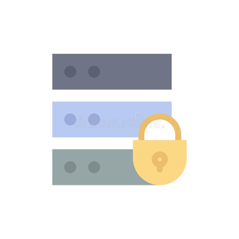 Device, Electronic, Internet Security, Key Flat Color Icon. Vector Icon ...