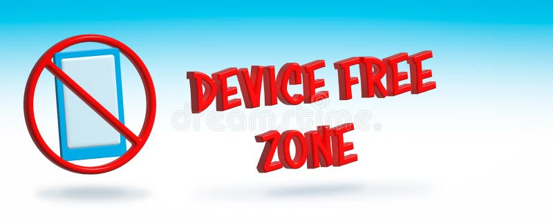 Device Free Zone Chalk Board on Table with Games, Art Materials, Books ...