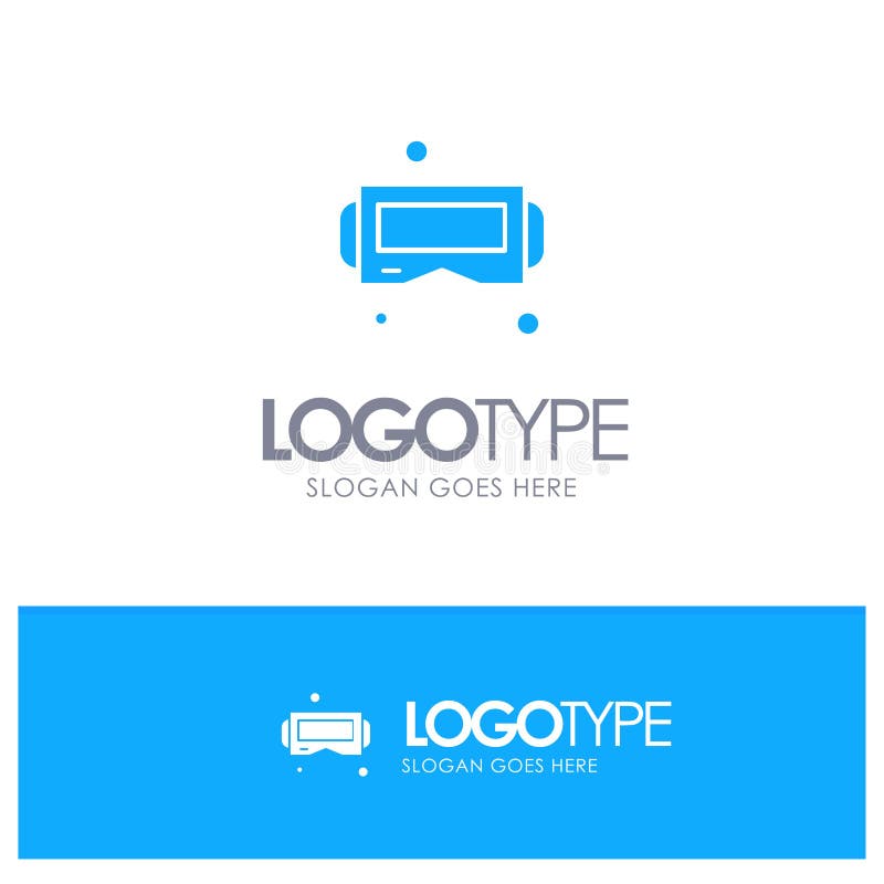 Device, Glasses, Google Glass, Smart Blue Solid Logo with Place for ...