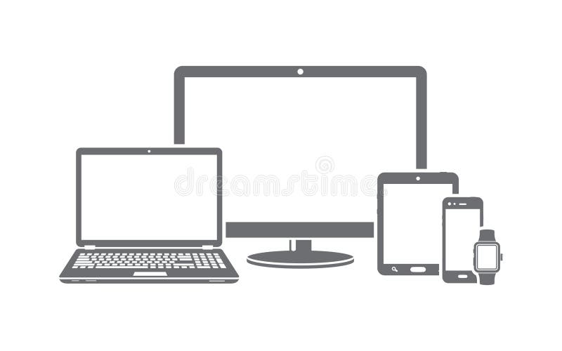 Device Icons of Responsive Design for Presentation Stock Vector ...