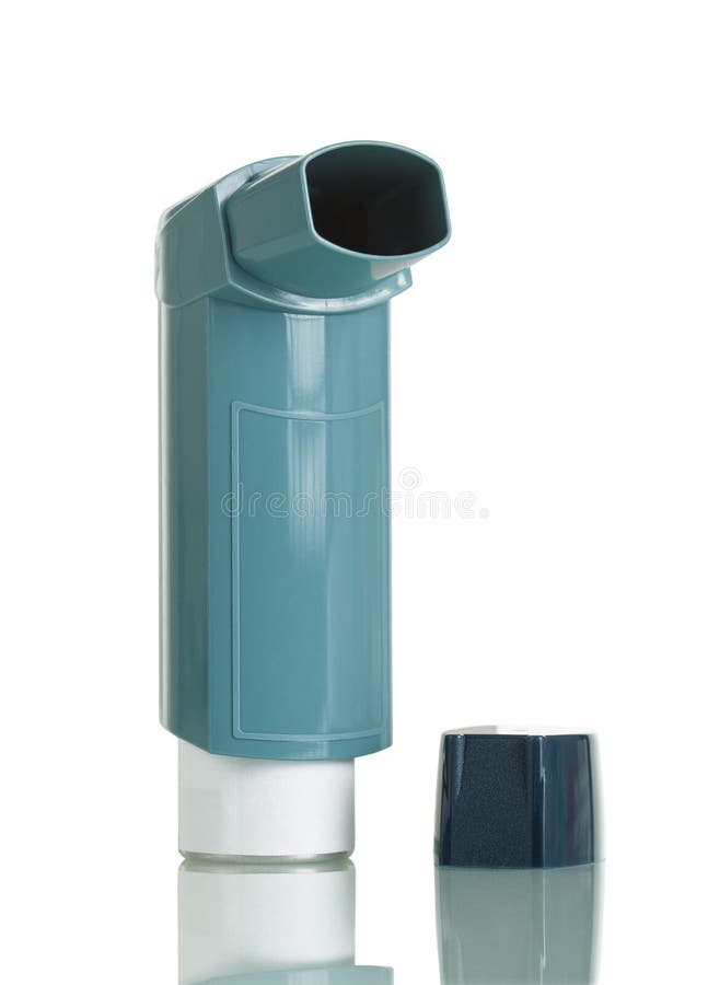 Device for Inhalation with a Dispenser Isolated Stock Photo - Image of ...