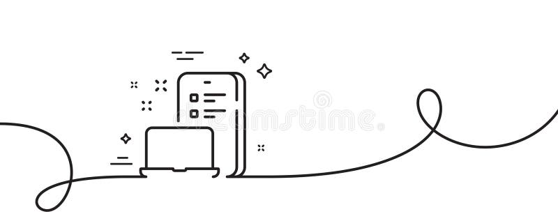 Laptop Single Outline Ribbon Stock Illustrations – 264 Laptop Single ...
