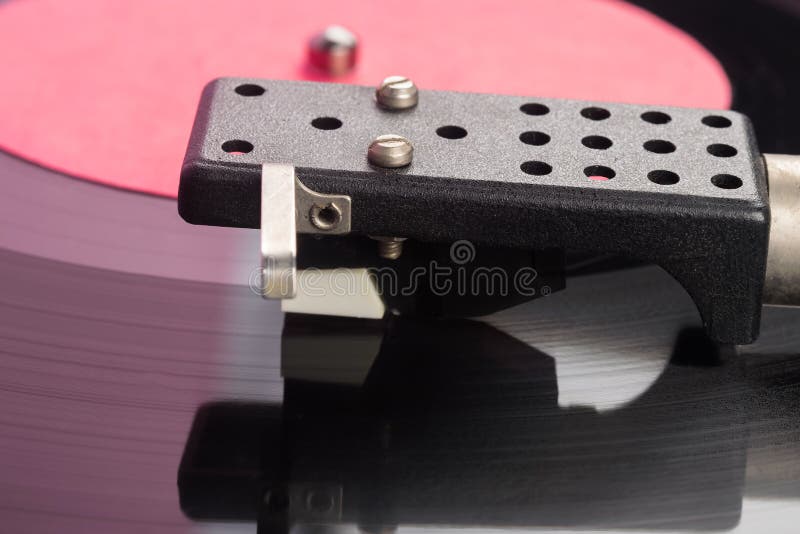 A Device for Listening To Vinyl Records, Close-up View Stock Image ...