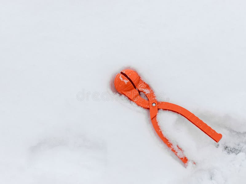Device for Making Snowballs on White Snow Stock Image - Image of enjoy ...