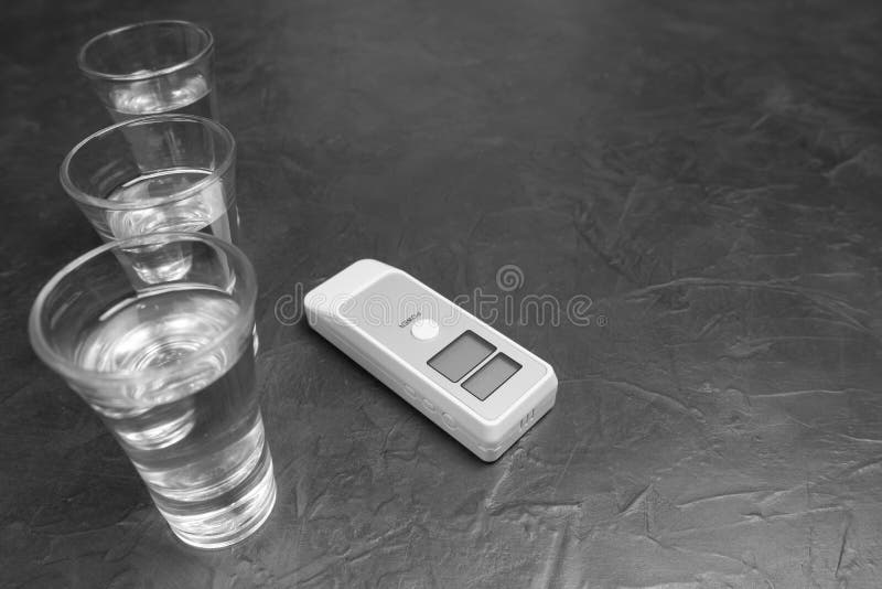 Device for Measuring the Degree of Intoxication. Stock Photo - Image of ...