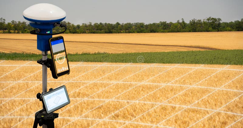 Device for Measuring Field Area Stock Photo - Image of land, field ...