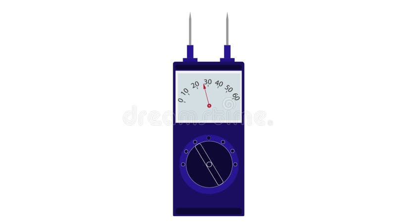 Animation of Ammeter, Video with the Included Alpha Channel Stock ...