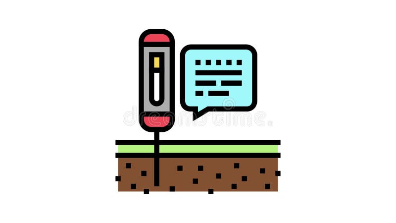 Device for Ph Soil Testing Line Icon Animation Stock Footage - Video of ... Device for Ph Soil Testing Line Icon Animation Stock Footage - Video of ...