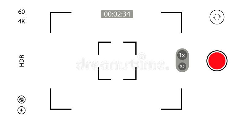 Device Phone Camera Screen Background Illustration. Иллюстрация штока ...