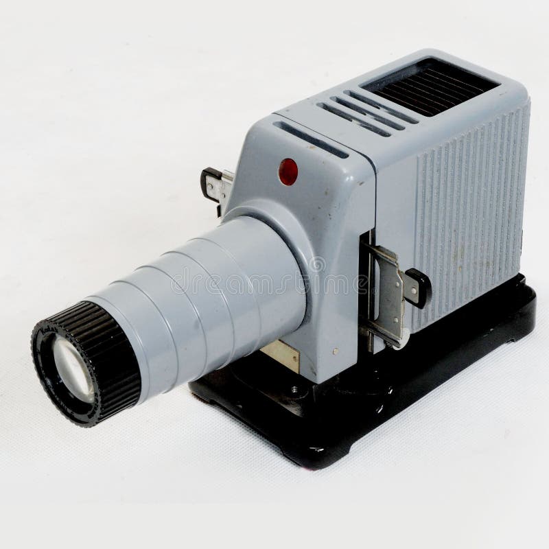 Old Slide Projector from the 1950s. Stock Image - Image of camera ...