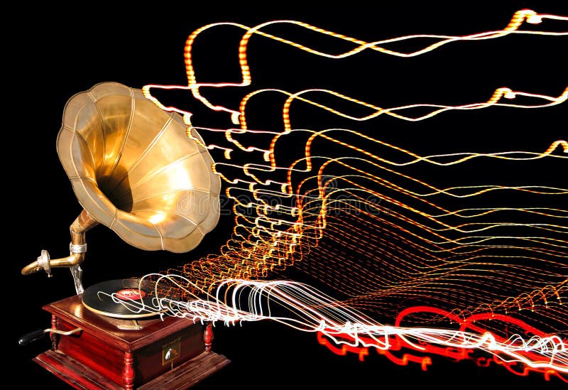 Music Sound Visualization, Collage Stock Illustration - Illustration of ...