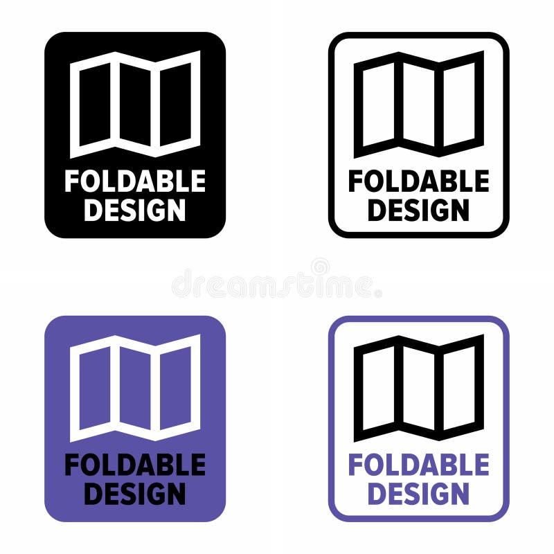 Foldable Map Design Element Stock Vector - Illustration of vector, icon ...