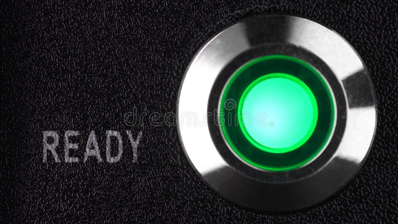 Device Ready Indicator Illuminated. Stock Photo - Image of functioning ...