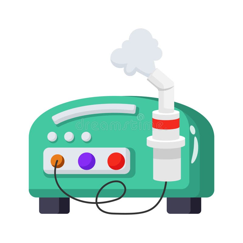 Device for Respiratory Therapy and Breathing Treatments, Nebulizer Icon ...