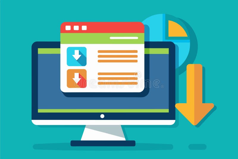 A Device Screen Displays a File Download Process with Active Progress ...