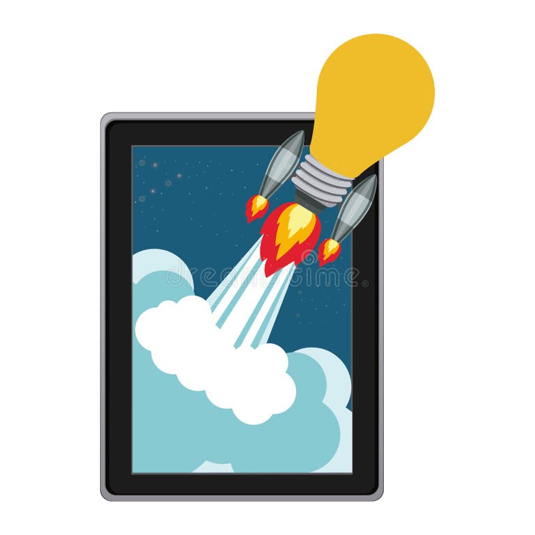 Device and Start Up Concept Design Stock Vector - Illustration of work ...