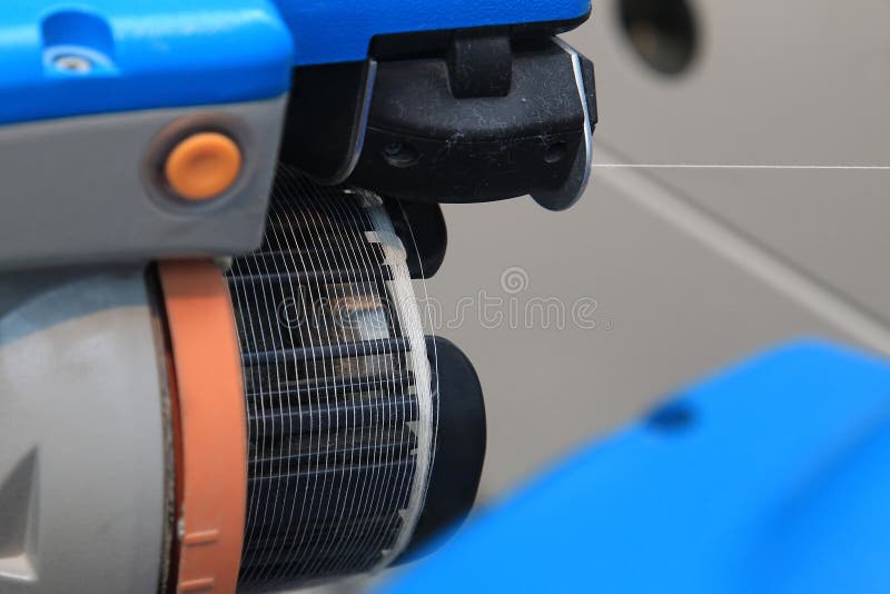 Modern Automatic Spinning Machine Stock Photo - Image of manufacture ...