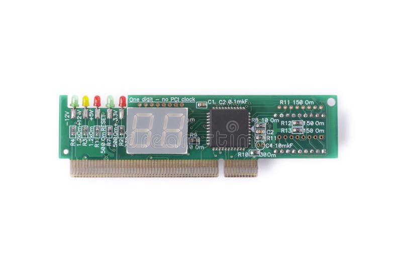 Device for Testing of Motherboards on a White Background, PC ...