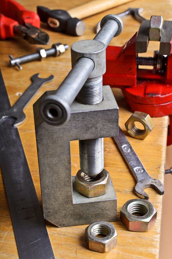 Device for Threading into the Nut Stock Photo - Image of closeup ...