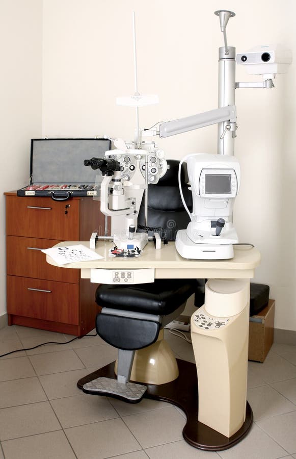 Modern optometrist diopter stock photo. Image of computer - 95311514