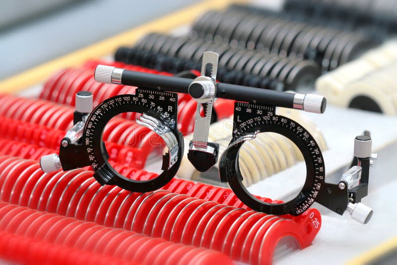 Device To the Sight-testing Stock Image - Image of frame, clinic: 7461463