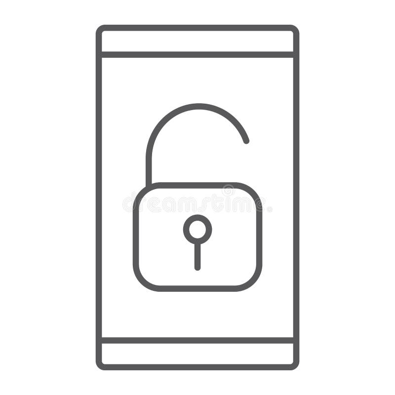 Device Unlocked Via Fingerprint Vector Illustration Stock Vector ...