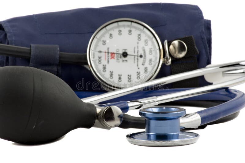 Device Used To Check the Blood-pressure Isolated Stock Photo - Image of ...