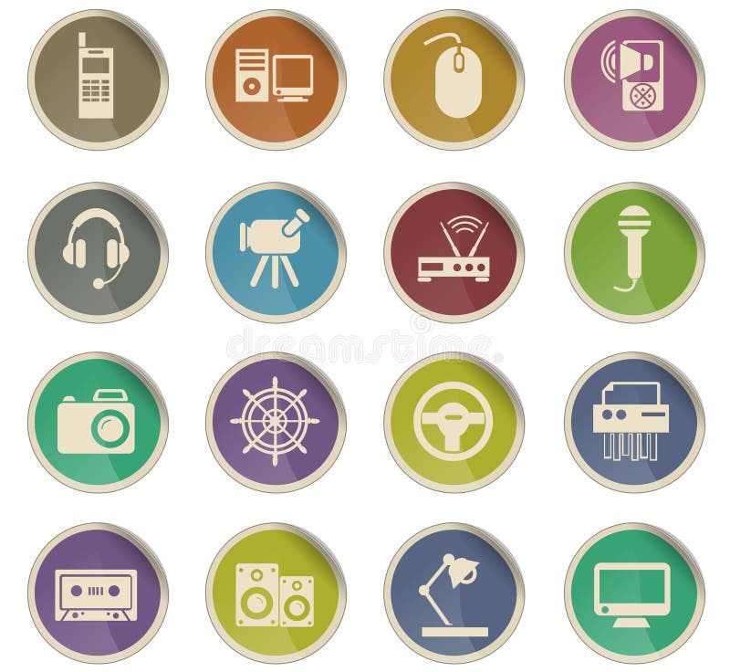 Device icon set stock vector. Illustration of symbol - 123567578