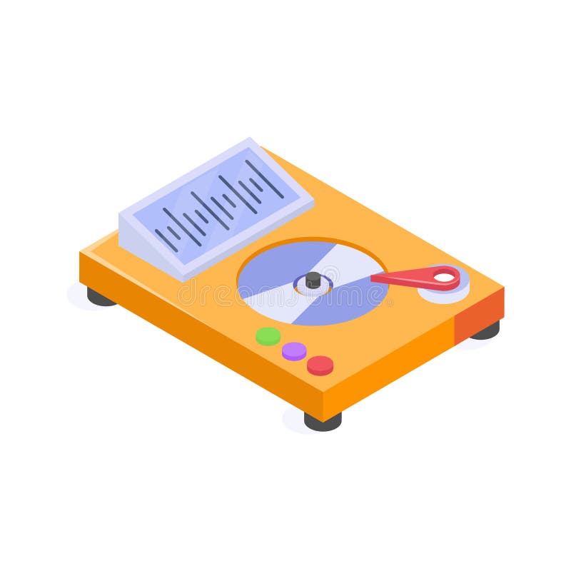 Device for Writing or Reading Data Onto a Disk Stock Vector ...