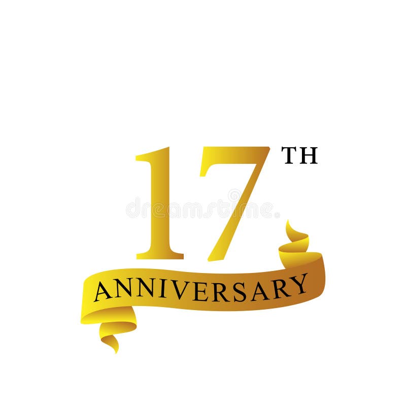 17th Years Anniversary Logo Template, Vector Design Birthday ...