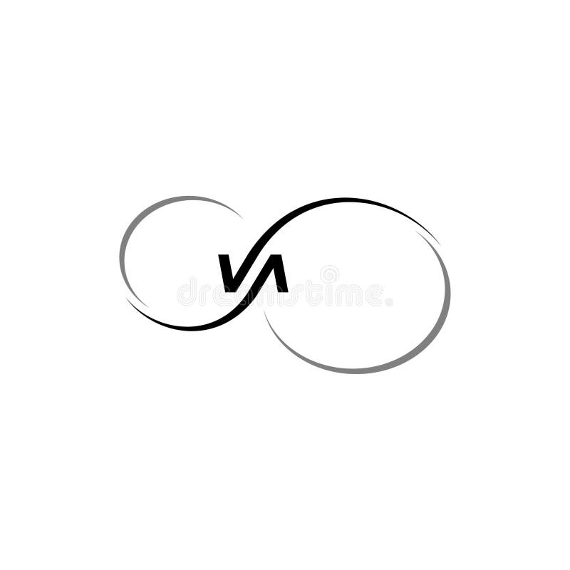 Infinity Letter VA Logo Vector Stock Vector - Illustration of abstract ...
