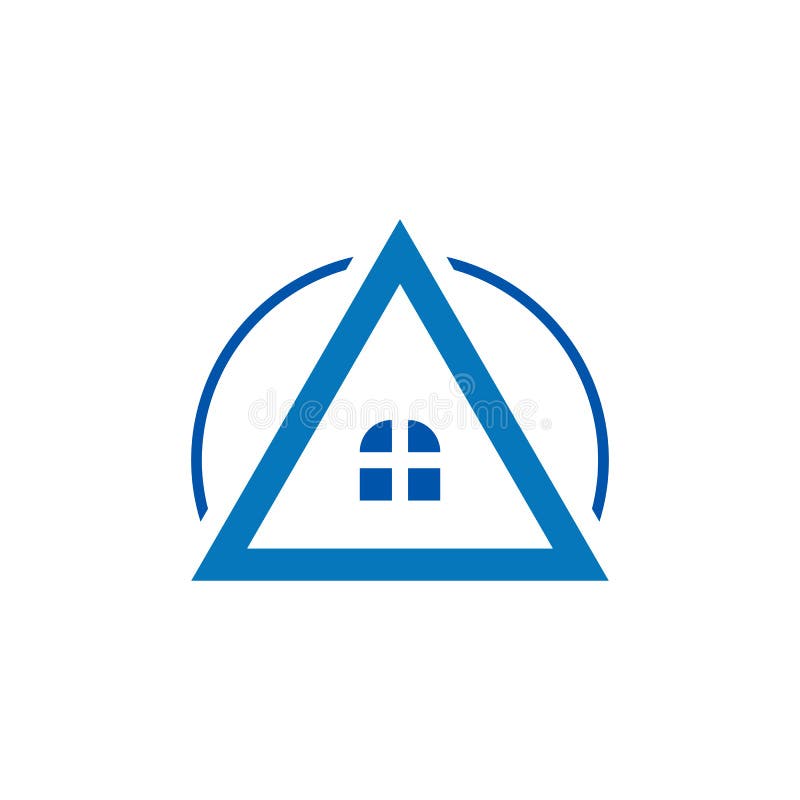 Triangle Real Estate Logo Vector Stock Vector - Illustration of house ...