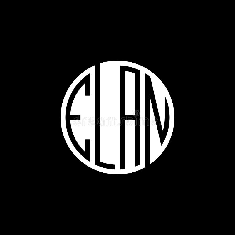 Initial Letter Elan Circle Logo Vector Stock Vector - Illustration of ...