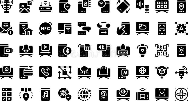 Devices Applications Icons High-Quality Vector Icons Collection with ...