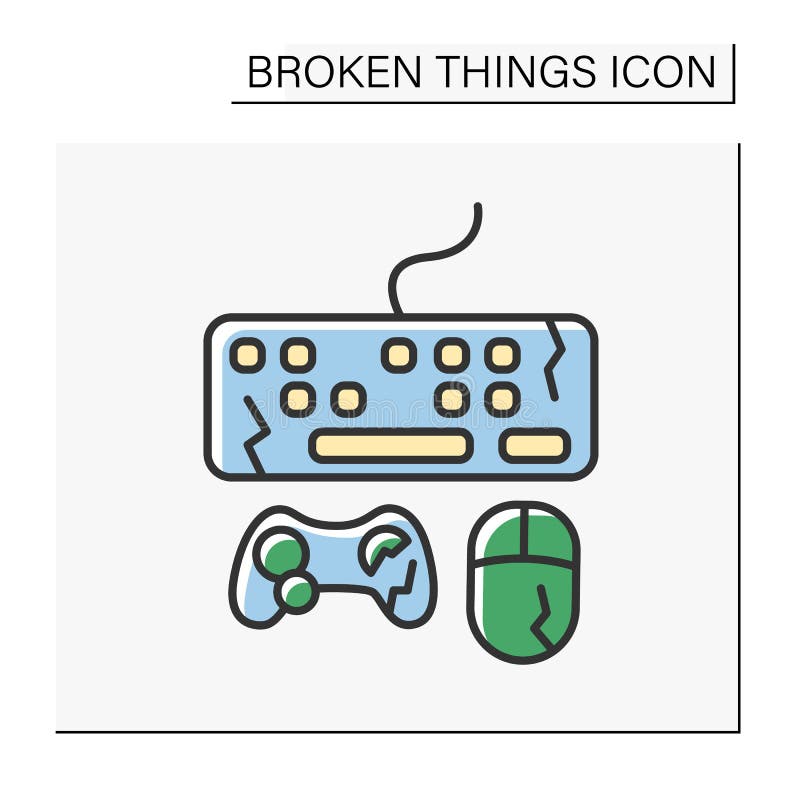 Smashed Keyboard Stock Illustrations – 38 Smashed Keyboard Stock ...