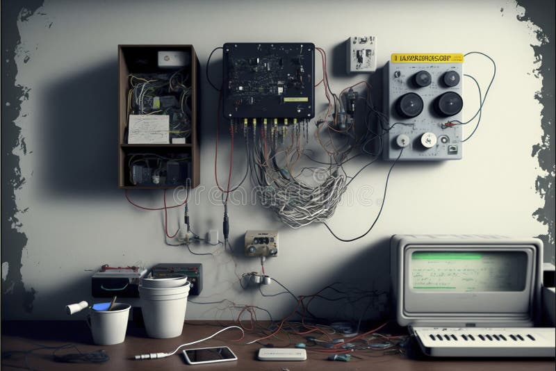 Devices Connected To the Internet, with Sensors and Data Stock ...