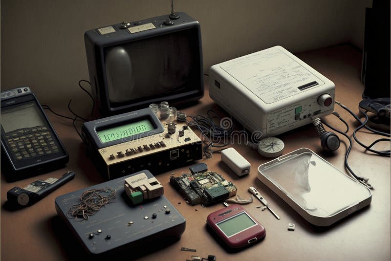 Devices Connected To the Internet, with Sensors and Data Stock ...