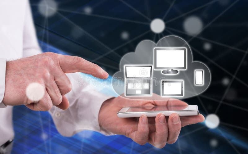 Concept of Devices Connection Stock Photo - Image of device, concept ...