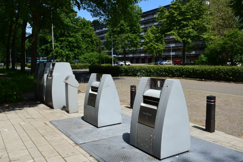 Underground Garbage Containers Editorial Stock Image - Image of opened ...