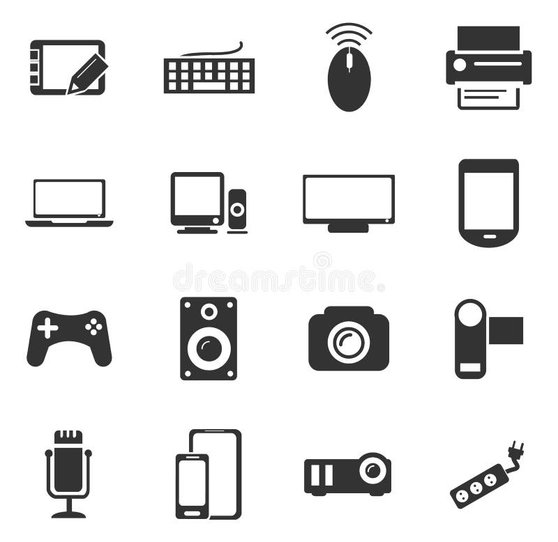 Devices icons set stock vector. Illustration of speaker - 66716929 Devices icons set stock vector. Illustration of speaker - 66716929