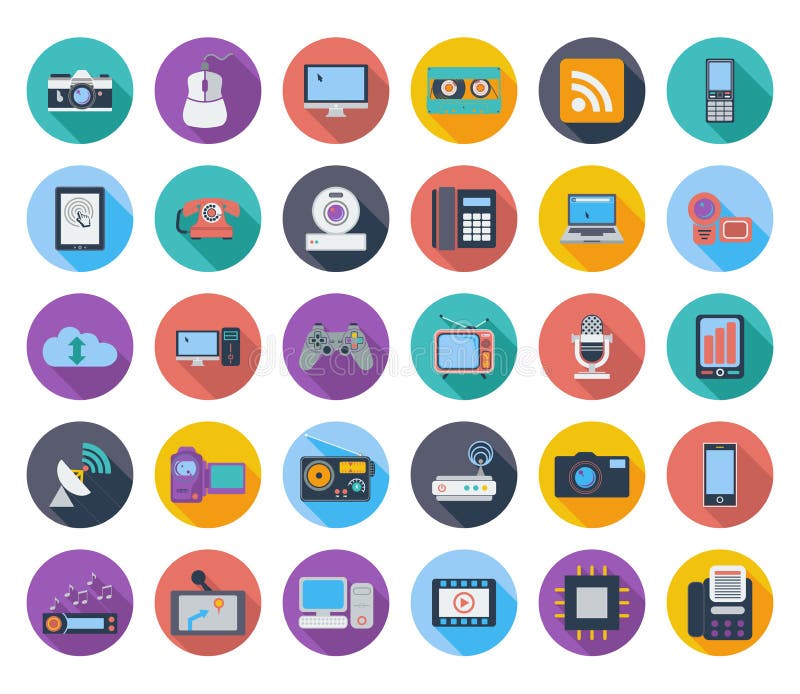 Devices icons. stock vector. Illustration of display - 43883465